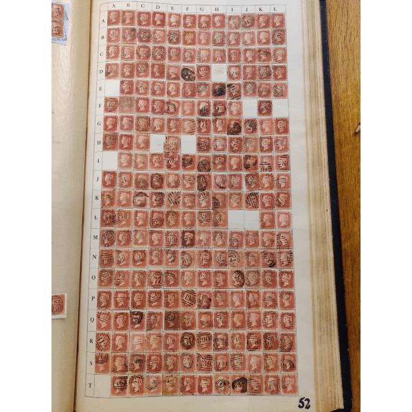 Plate 52 Penny 1d Red Postage Stamp | Liverpool Stamps